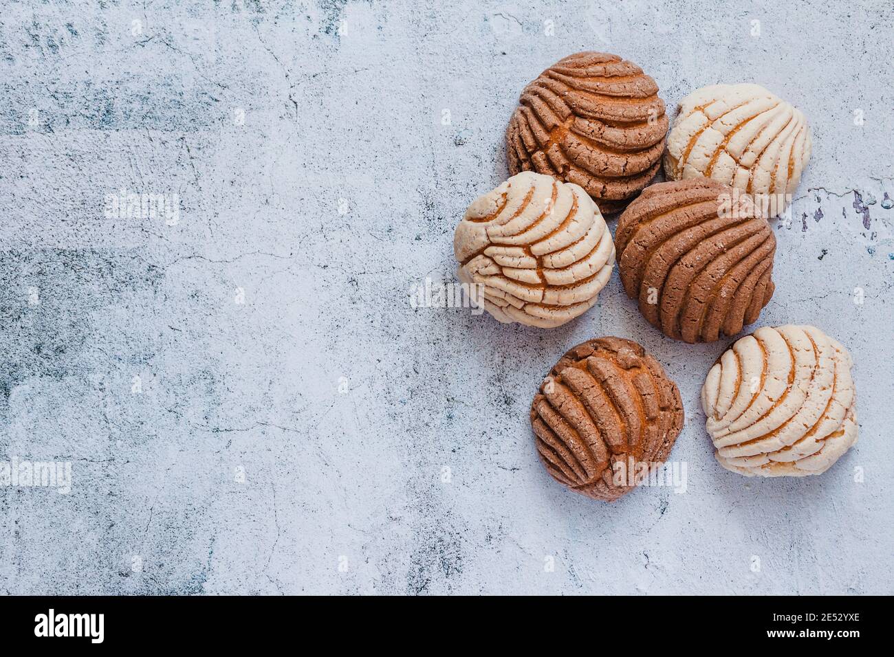 Conchas Mexican sweet bread in Mexico Stock Photo - Alamy