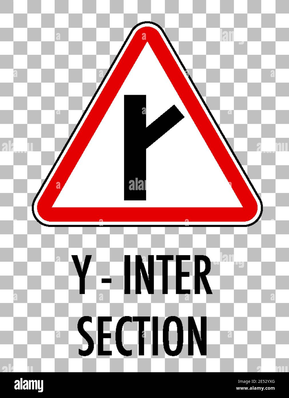 Red traffic sign on transparent background illustration Stock Vector ...