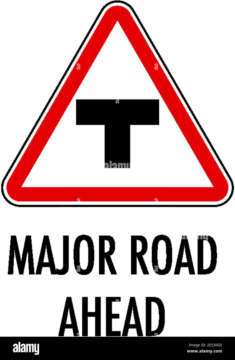 Red traffic sign on white background illustration Stock Vector Image ...