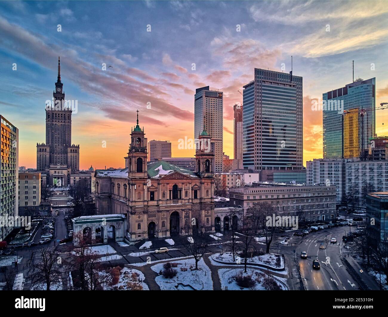 Beautiful panoramic aerial drone view on All Saints Church - Roman ...