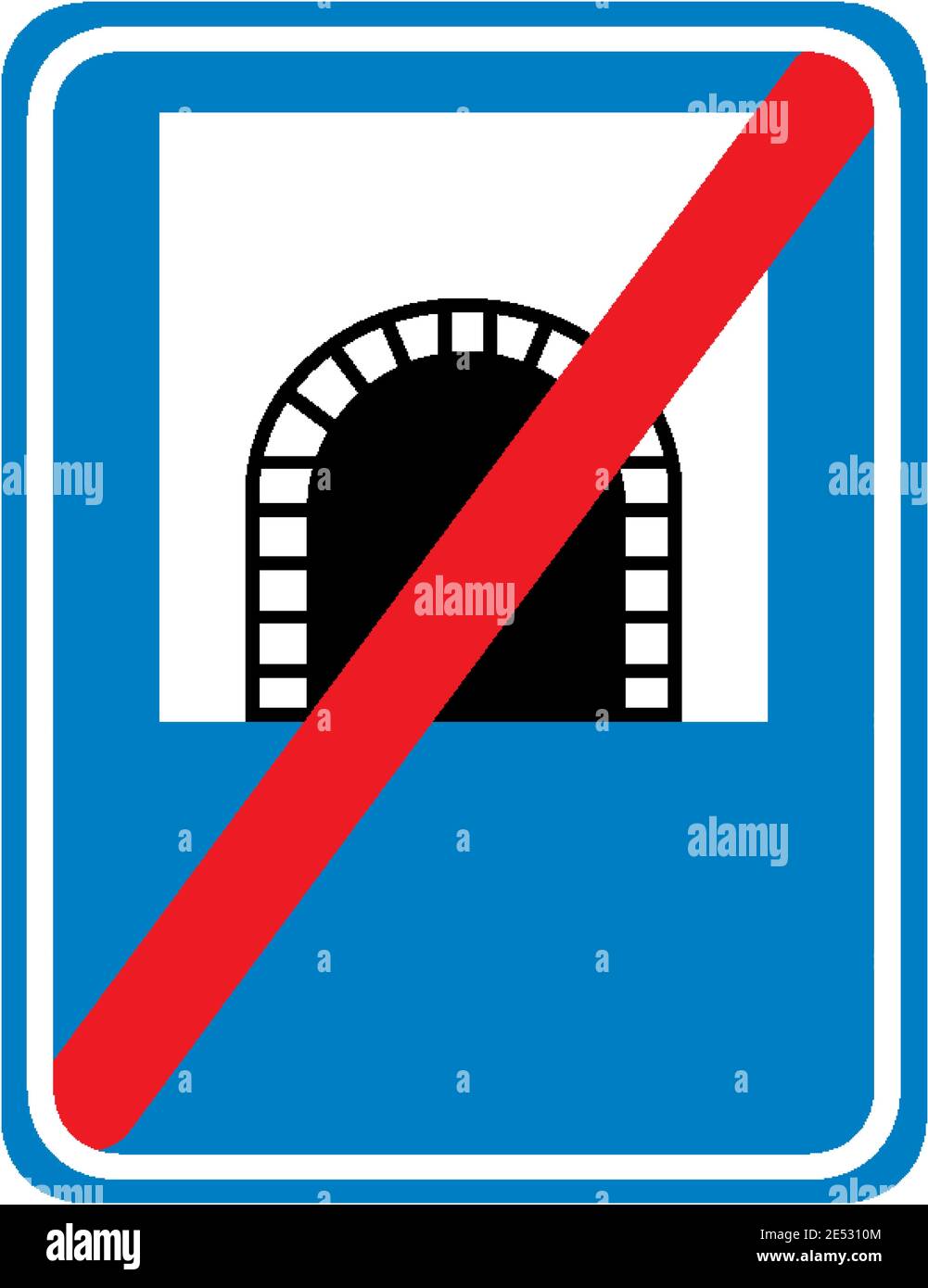 Tunnel Warning Sign Stock Vector Images - Alamy