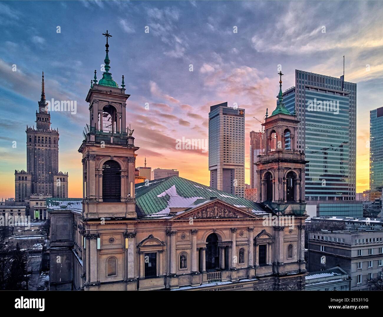 Beautiful panoramic aerial drone view on All Saints Church - Roman ...