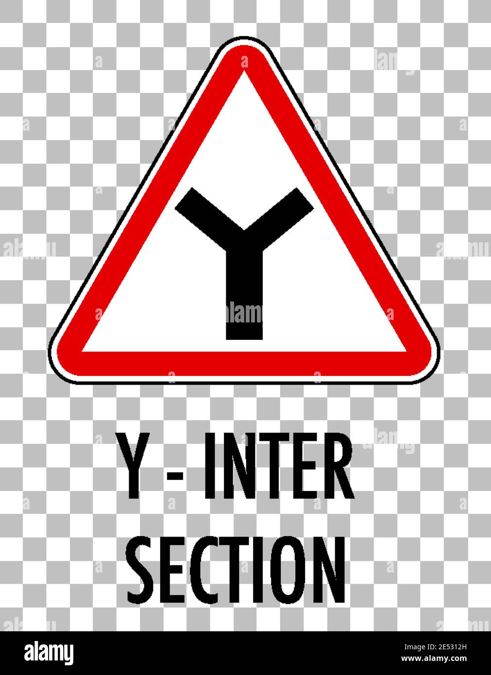 Red traffic sign on transparent background illustration Stock Vector ...