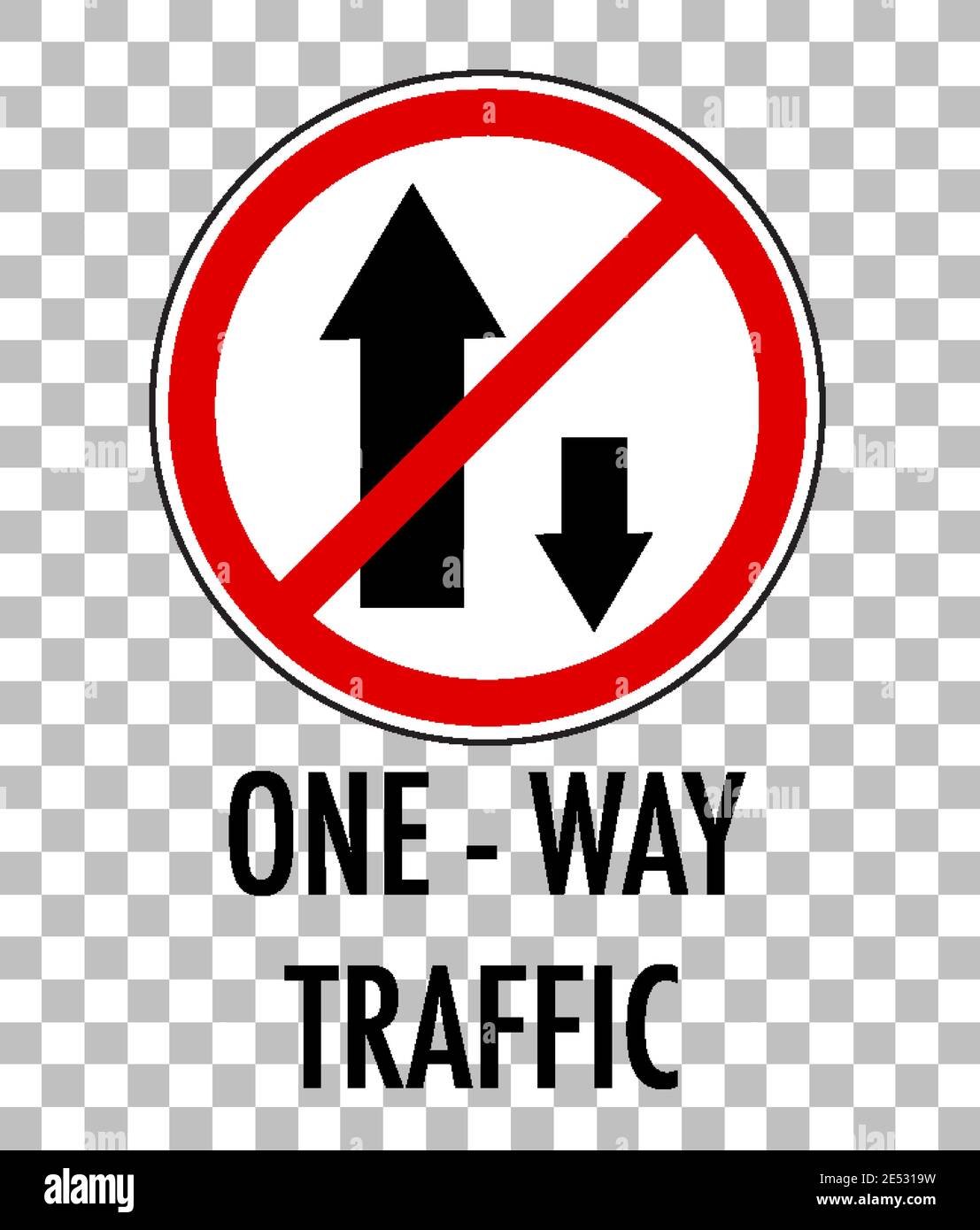 Red traffic sign on transparent background illustration Stock Vector ...