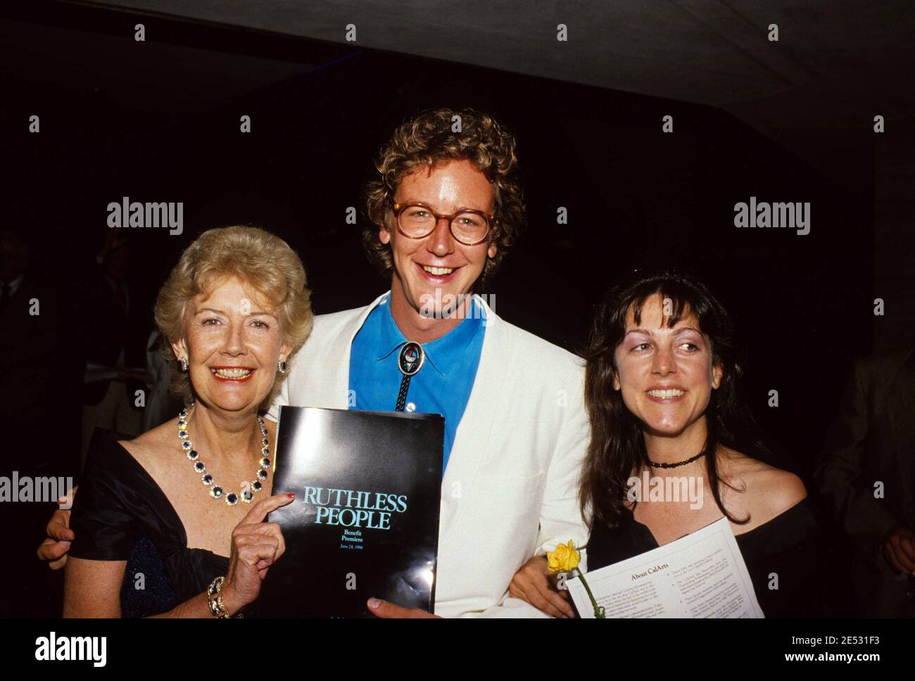 Judge Reinhold, Wife Carrie, & Mother Reg 06/26/1986 Credit: Ralph ...