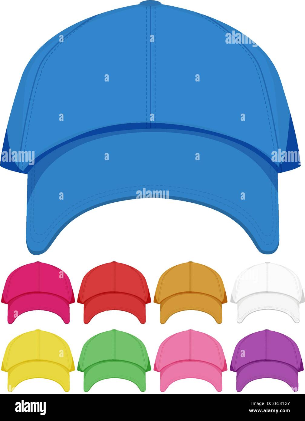 Isolated cap on white background illustration Stock Vector Image & Art ...