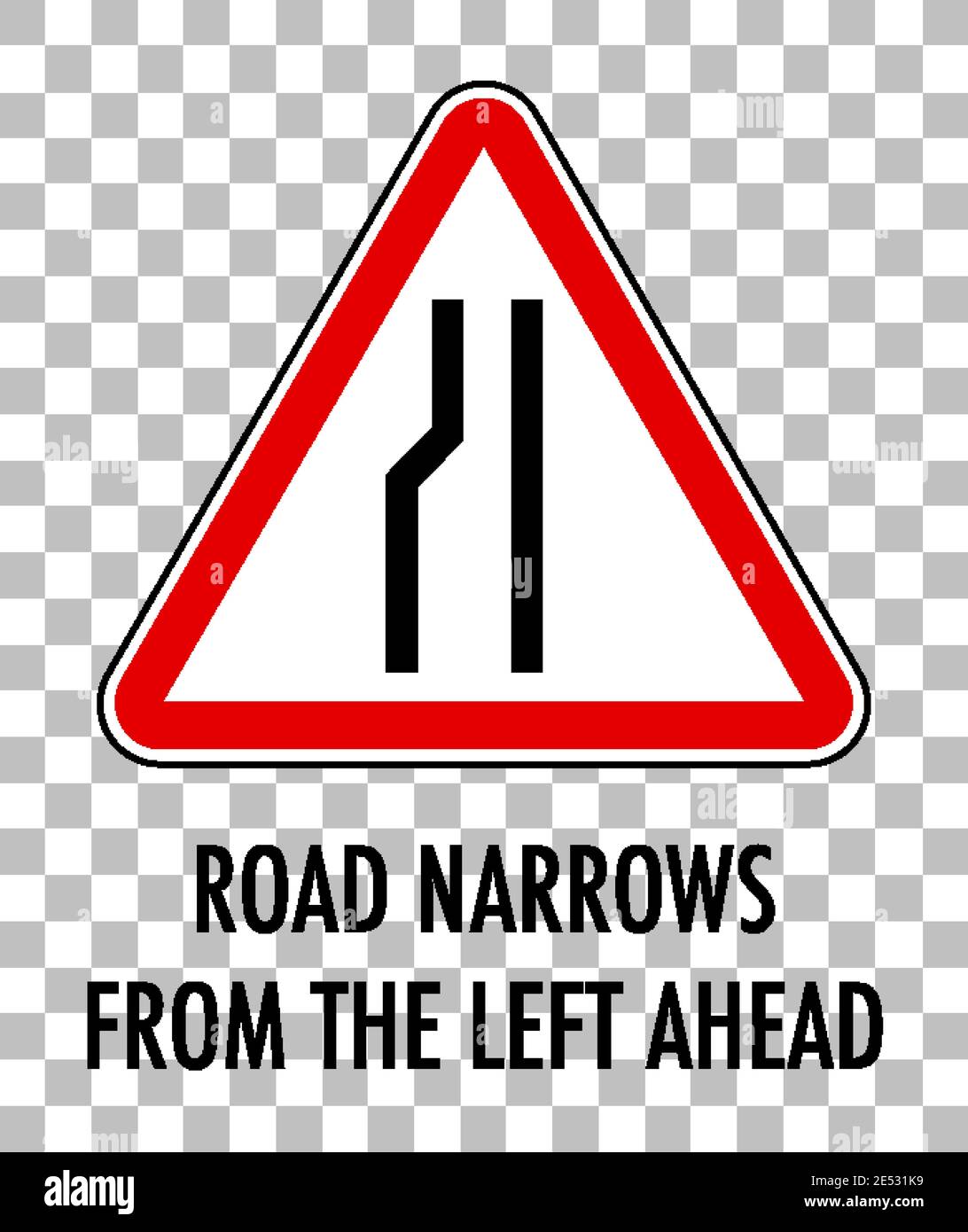 Red traffic sign on transparent background illustration Stock Vector ...