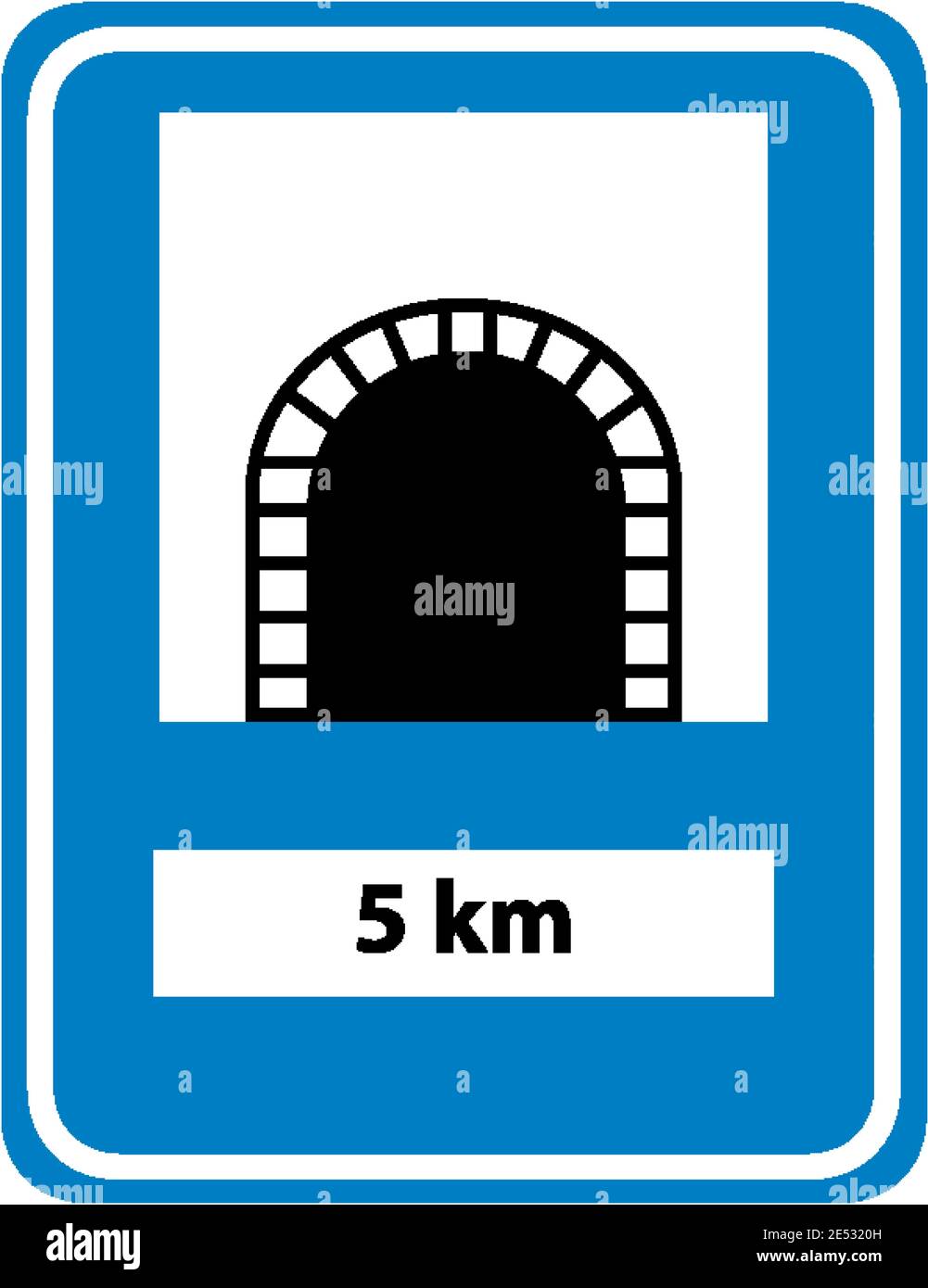 Tunnel sign isolated on white background illustration Stock Vector ...