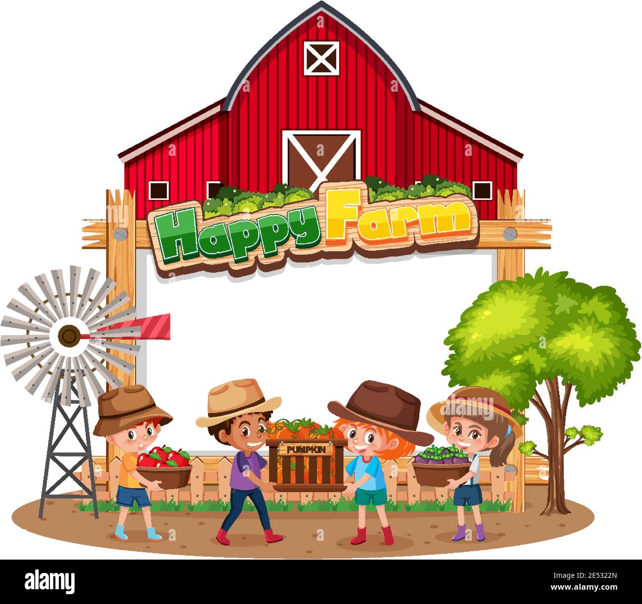 Happy Farmer Clipart