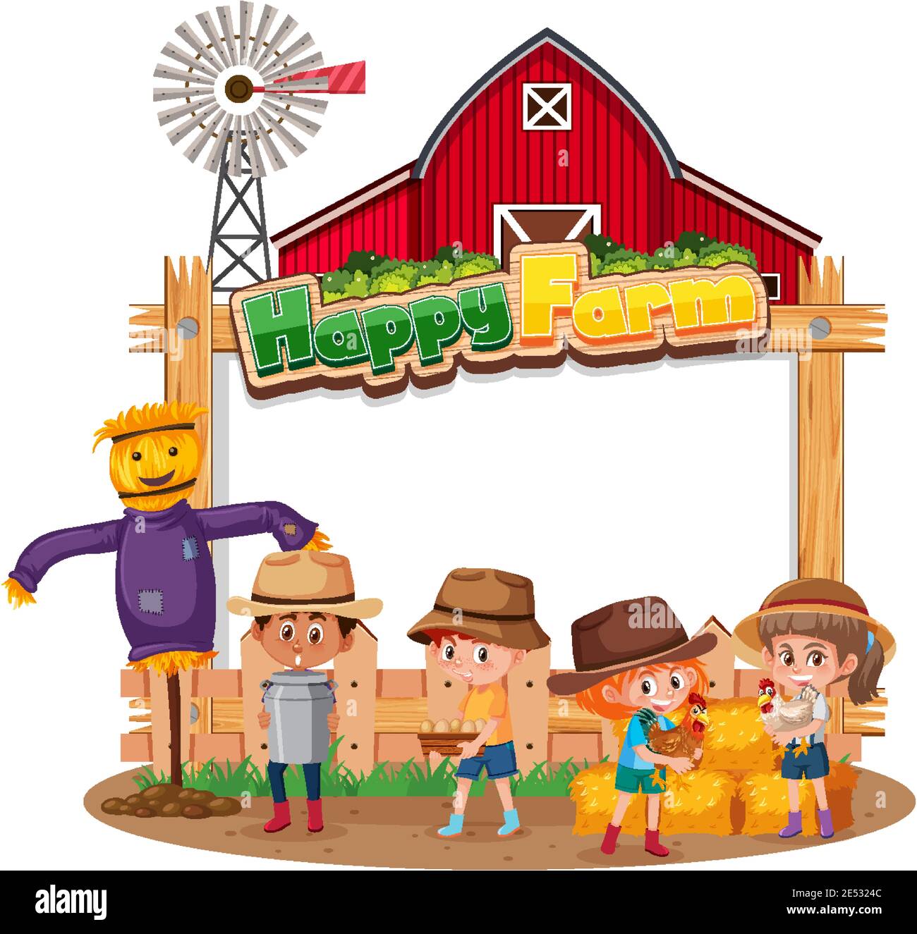 Happy Farmer Clipart