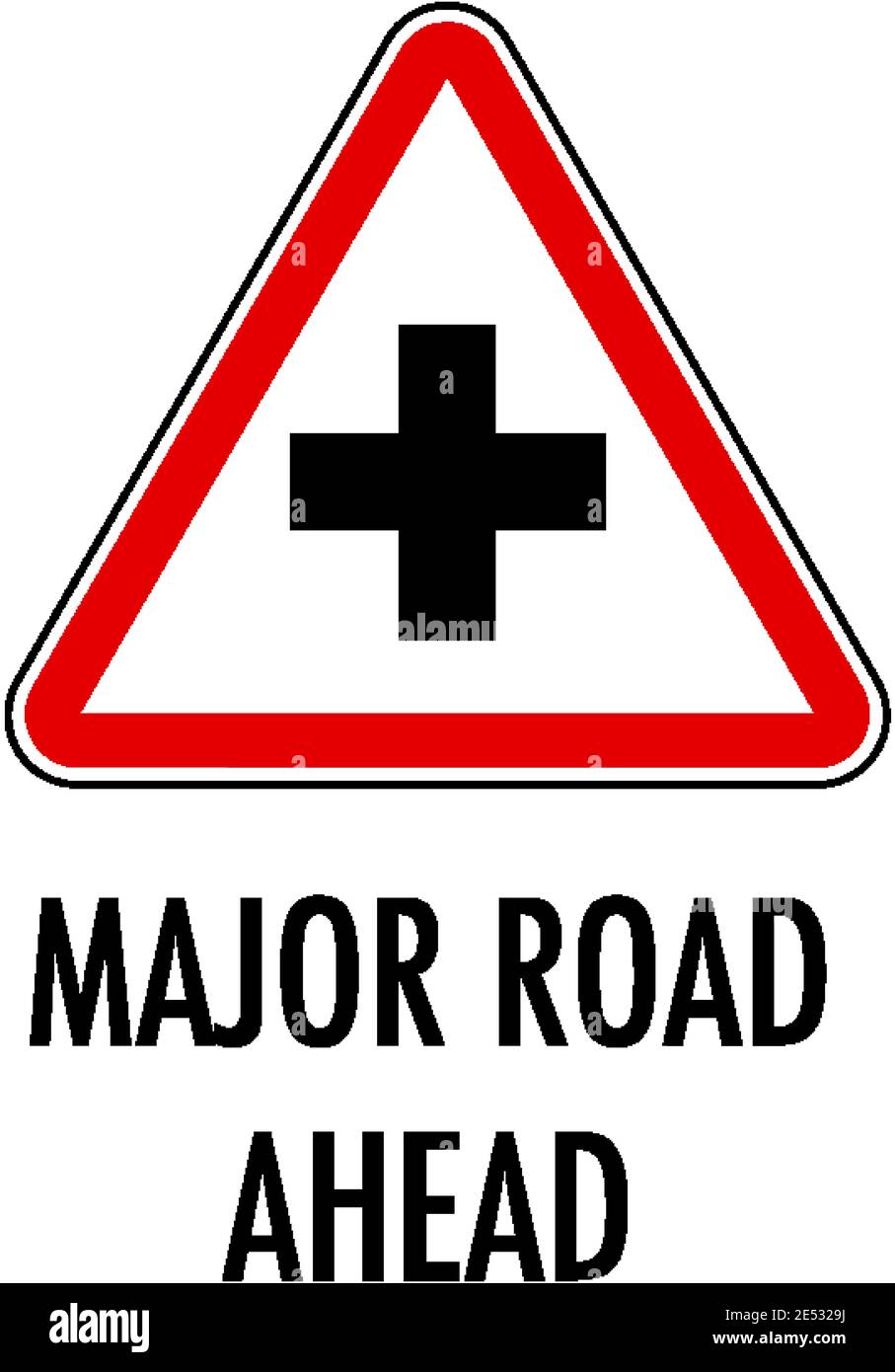 Red traffic sign on white background illustration Stock Vector Image ...