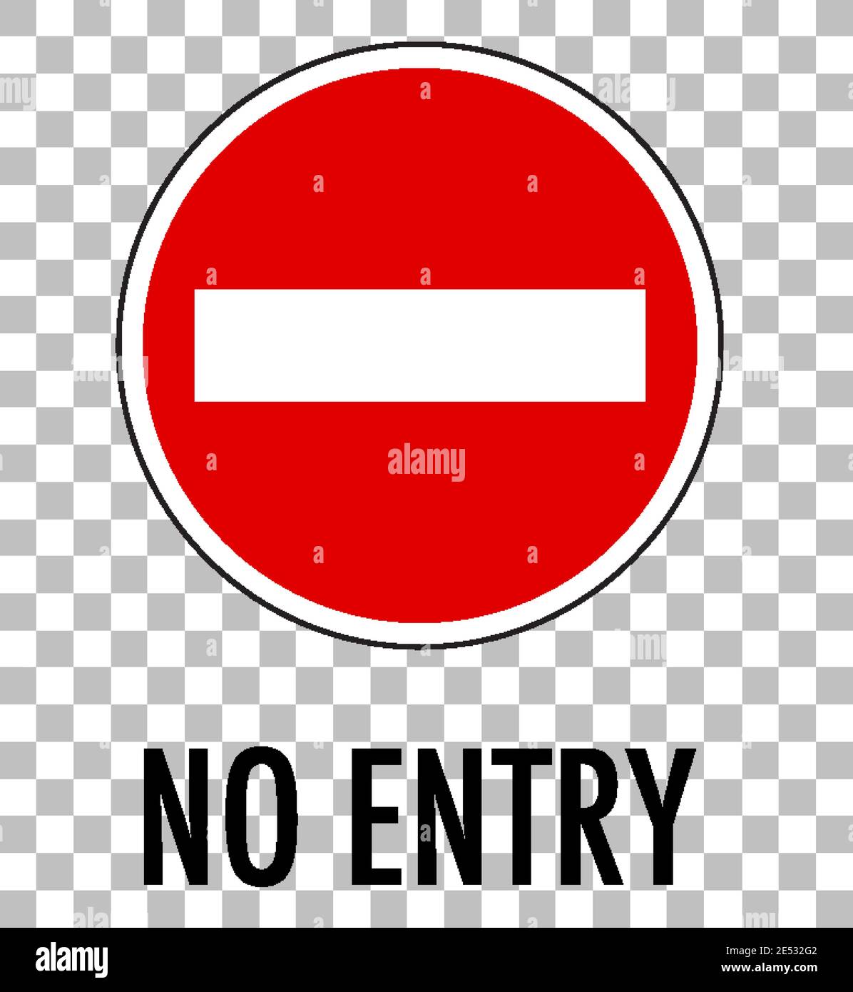 Red traffic sign on transparent background illustration Stock Vector ...