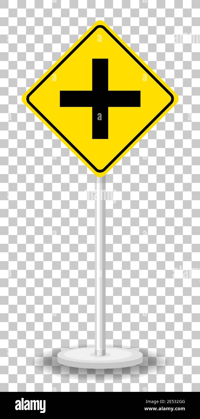 Empty road intersection icon cartoon hi-res stock photography and ...
