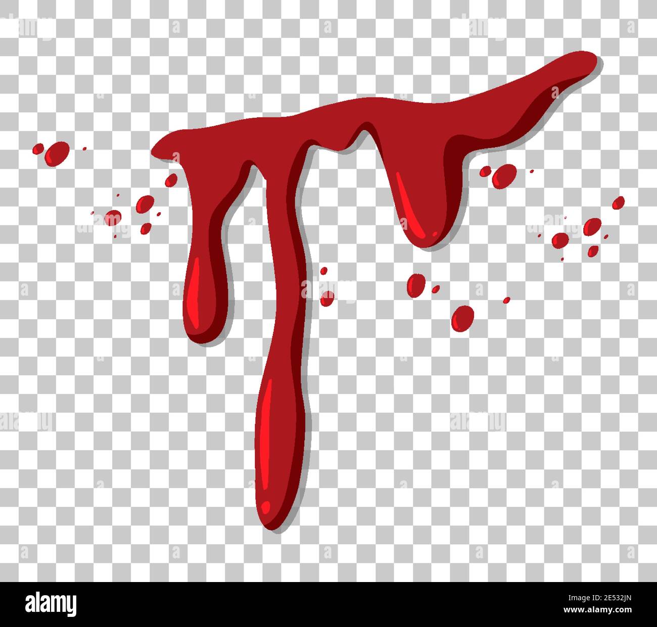 Red dripping blood on transparent background illustration Stock Vector ...