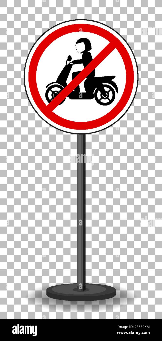 Red traffic sign on transparent background illustration Stock Vector ...