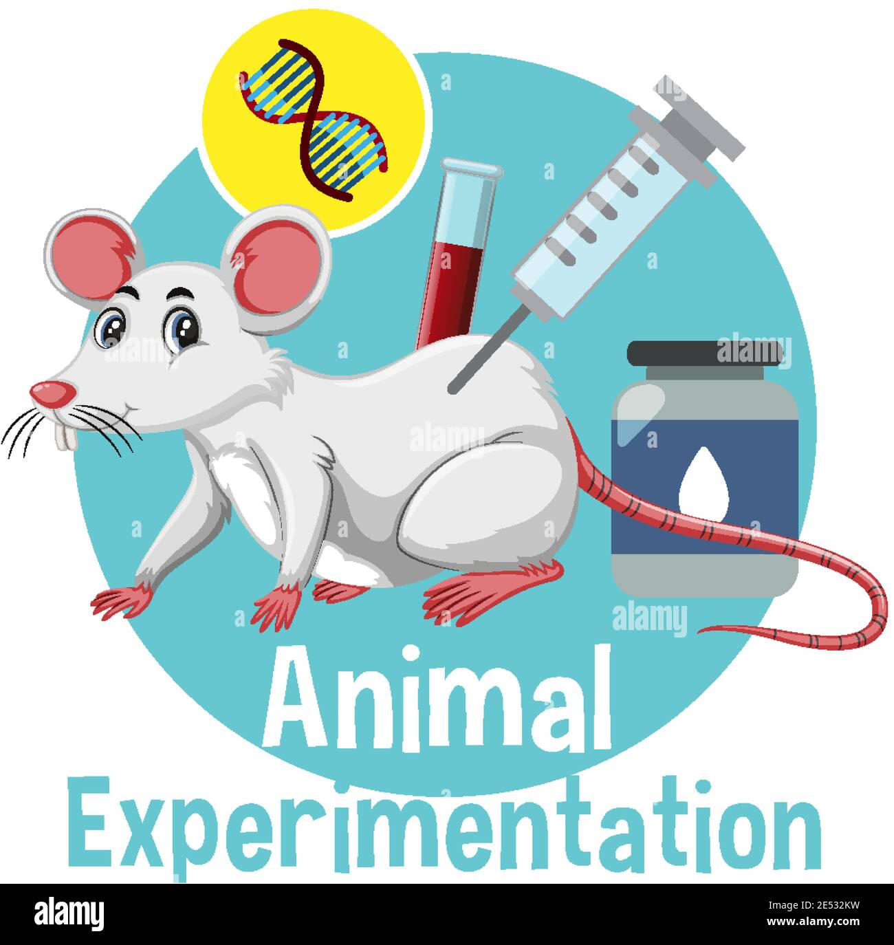Experimentation animals Stock Vector Images - Alamy