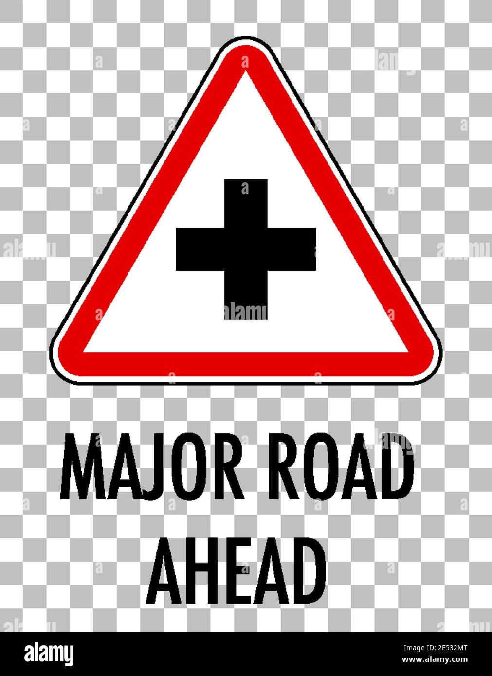 Red traffic sign on transparent background illustration Stock Vector ...