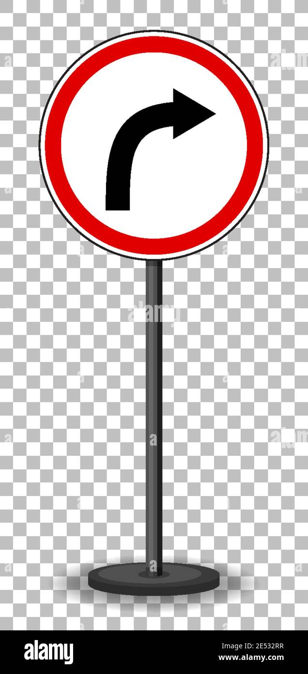 Red traffic sign on transparent background illustration Stock Vector ...