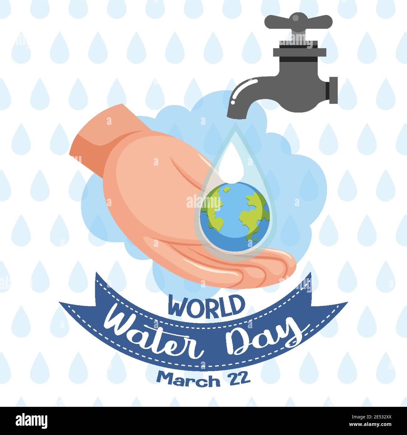 World water day icon illustration Stock Vector Image & Art - Alamy