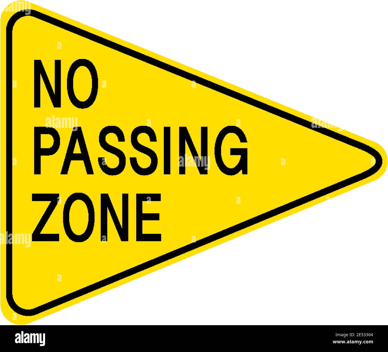 No Passing Sign