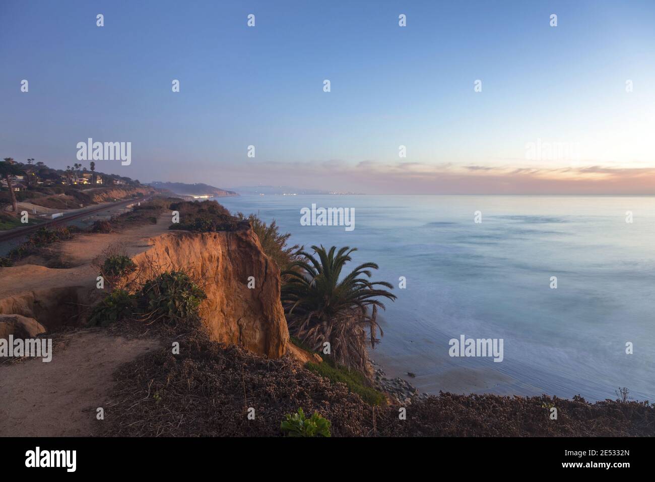 Southern California Coastline and Aerial View From Above of Pacific ...