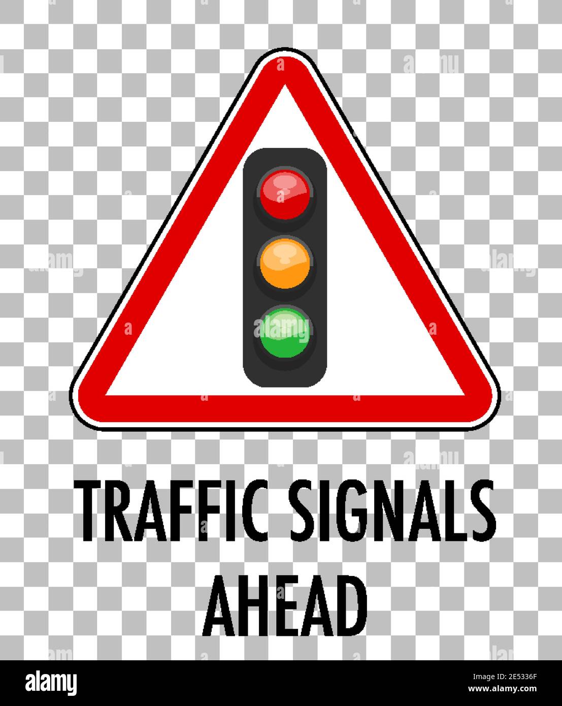 Red traffic sign on transparent background illustration Stock Vector ...