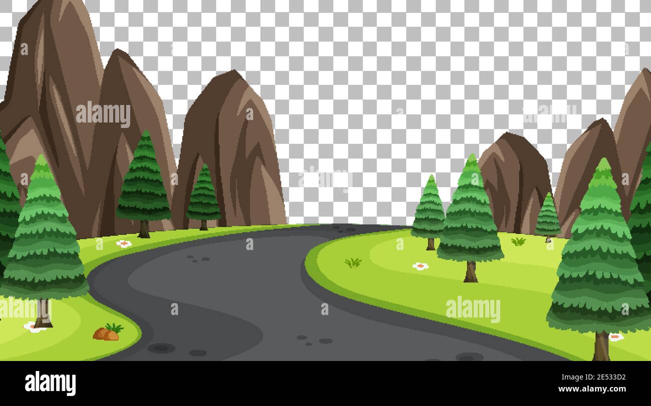 Zigzag Road Clipart