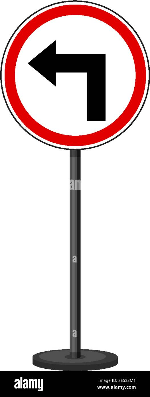 Red traffic sign on white background illustration Stock Vector Image ...