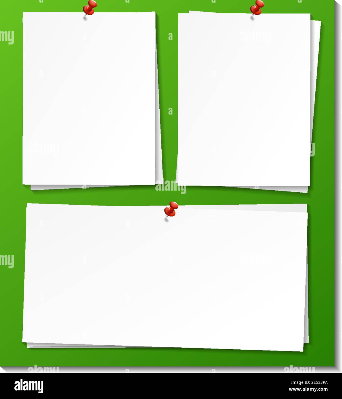 Set of empty sticky note paper template illustration Stock Vector Image ...