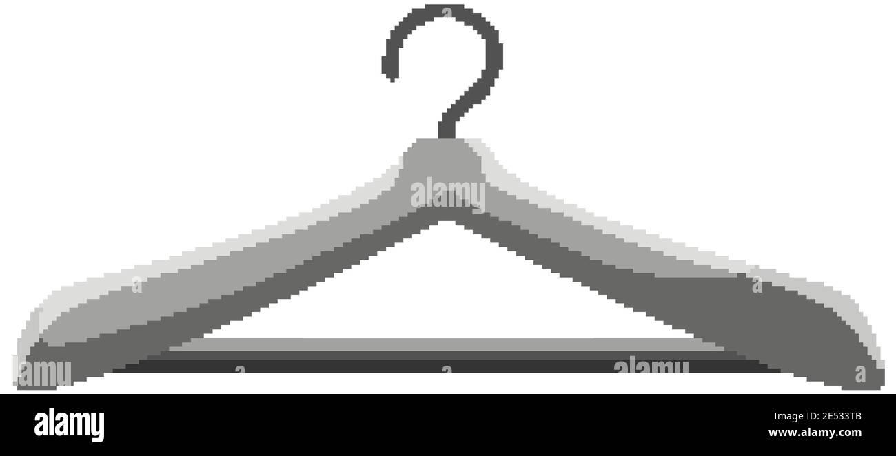 Isolated cloth hanger on white background illustration Stock Vector ...