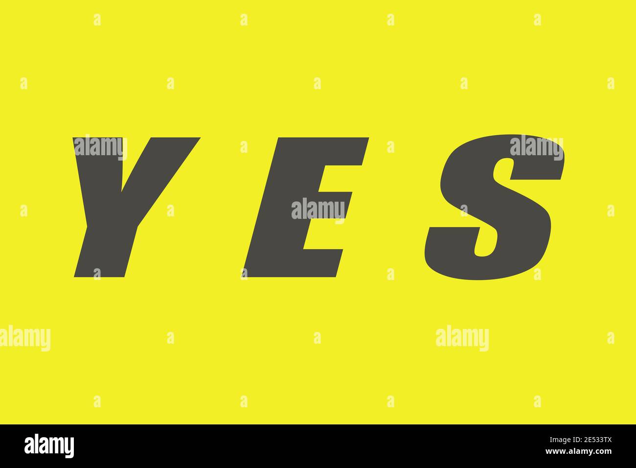 Large inter-letter interval. Front view Stock Photo - Alamy