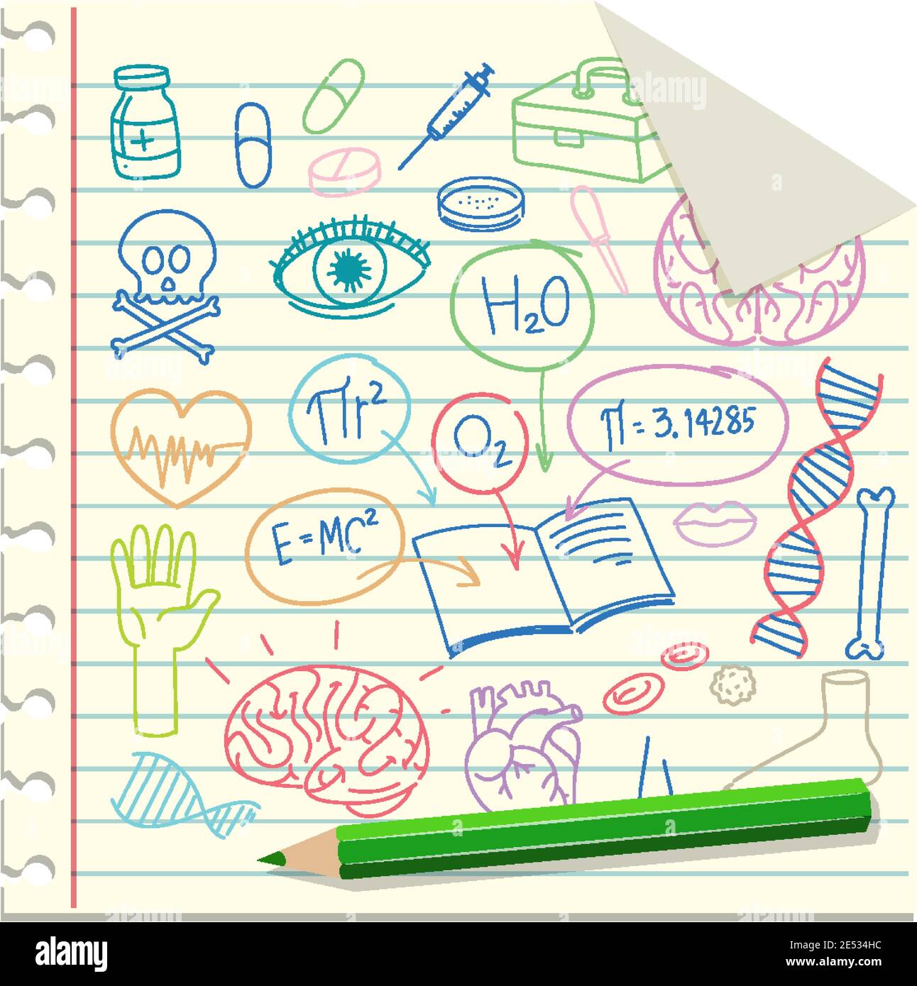 Hands sketching science hi-res stock photography and images - Alamy