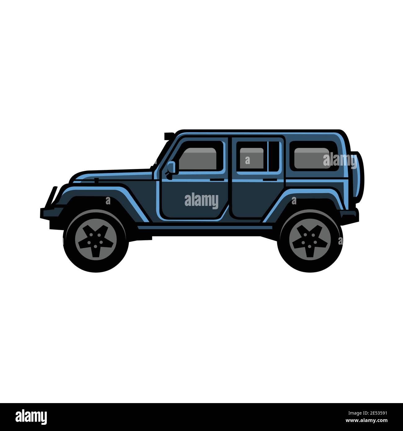 Jeep Wrangler Cartoon Icon