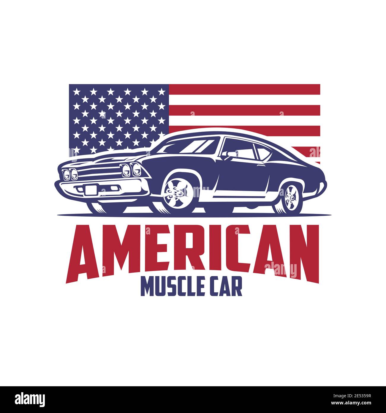 American muscle car vector isolated Stock Vector Image & Art - Alamy