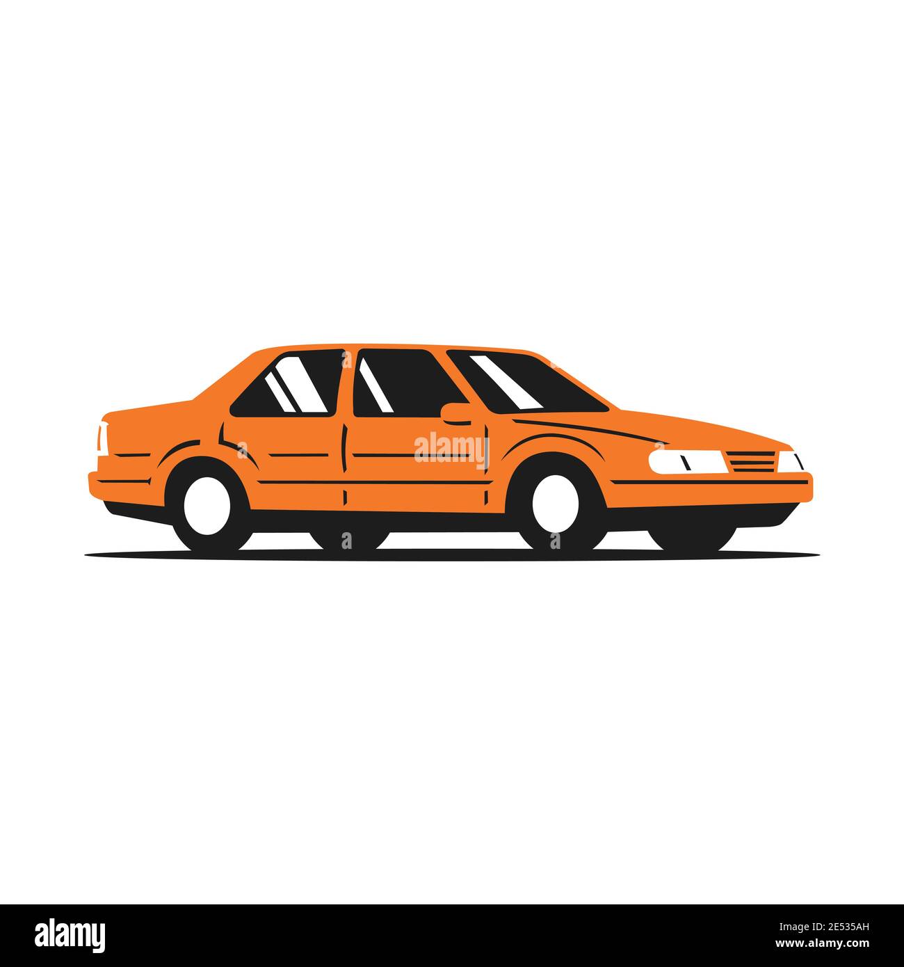 Isolated vector of car, sedan avatar, car icon eps Stock Vector Image ...