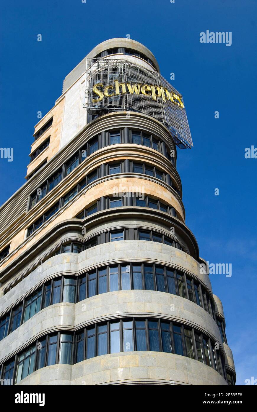 Capitol Building,art decó at Madrid Gran Via Stock Photo - Alamy