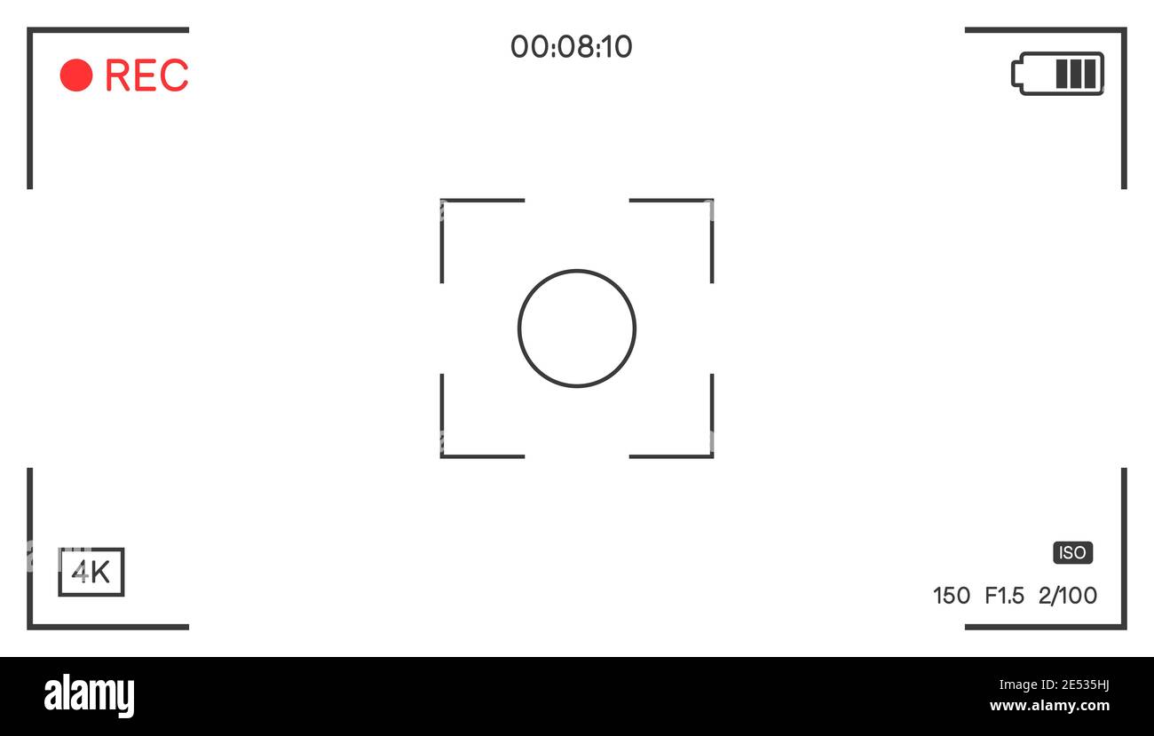 Recording or taking photo screen with focus vector Stock Vector Image ...