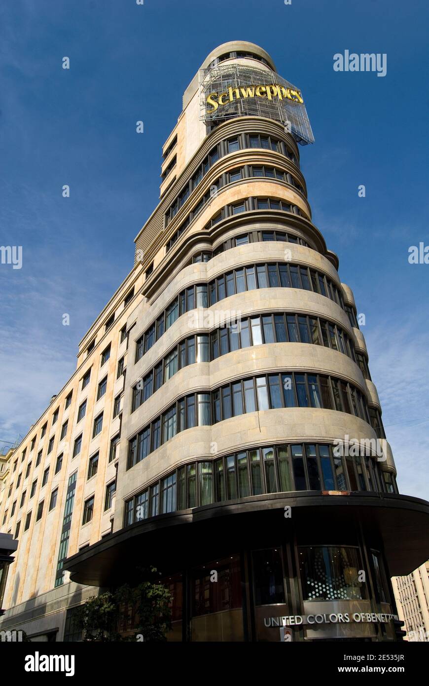 Capitol Building,art decó at Madrid Gran Via Stock Photo - Alamy