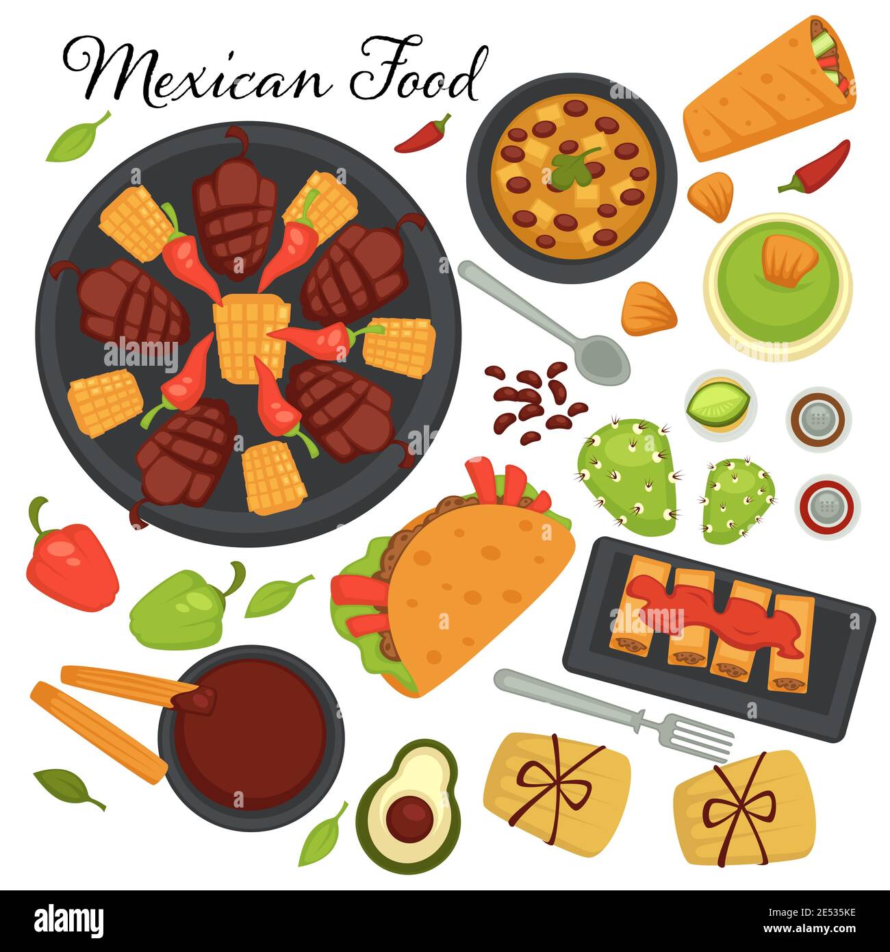Mexican Food Plate Clip Art