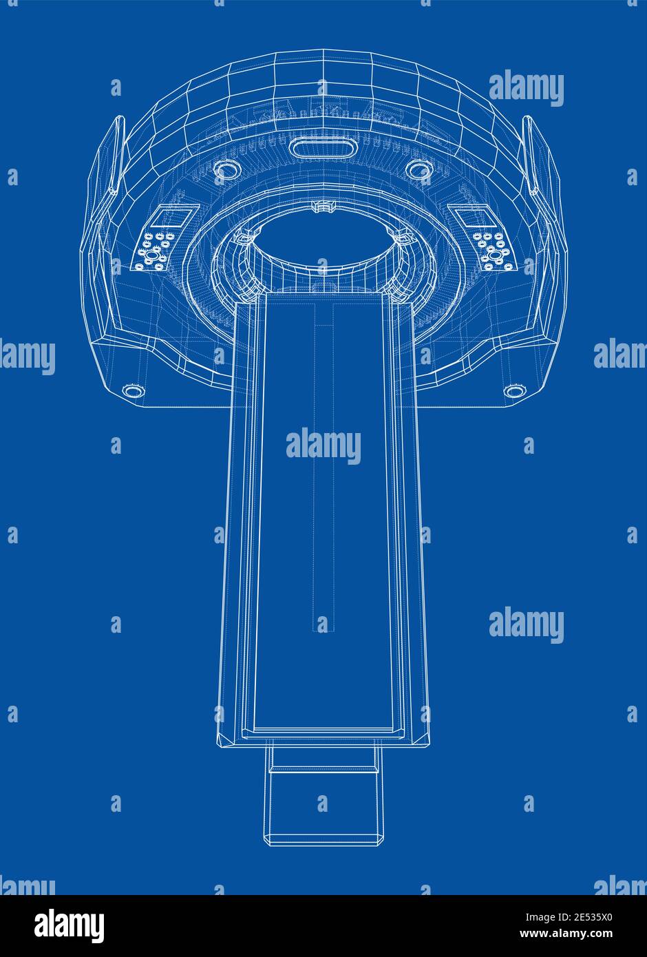 3d illustration of a MRI machine Stock Vector Image & Art - Alamy