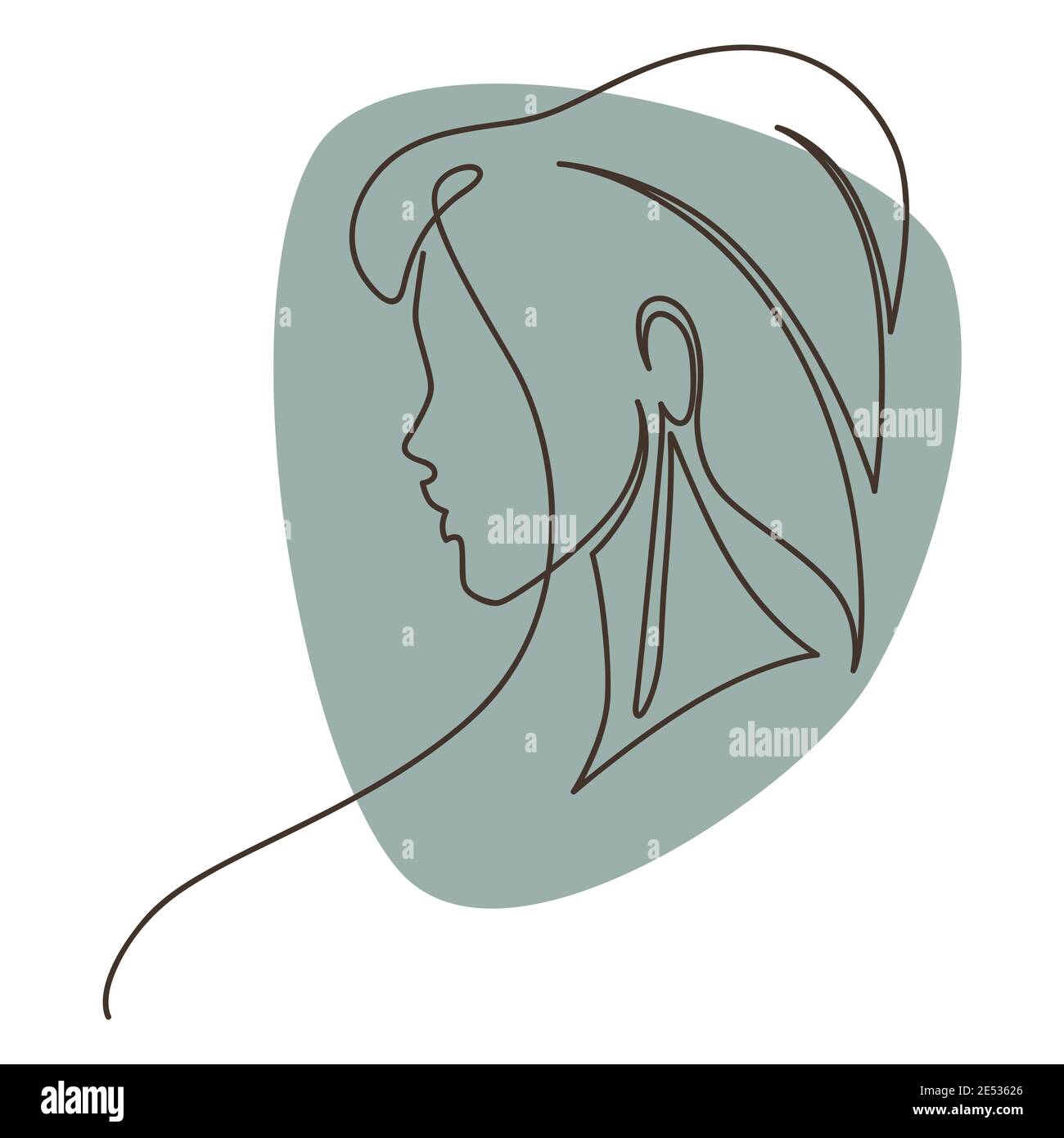 Elegant Women Line Art - Iwish Iwas