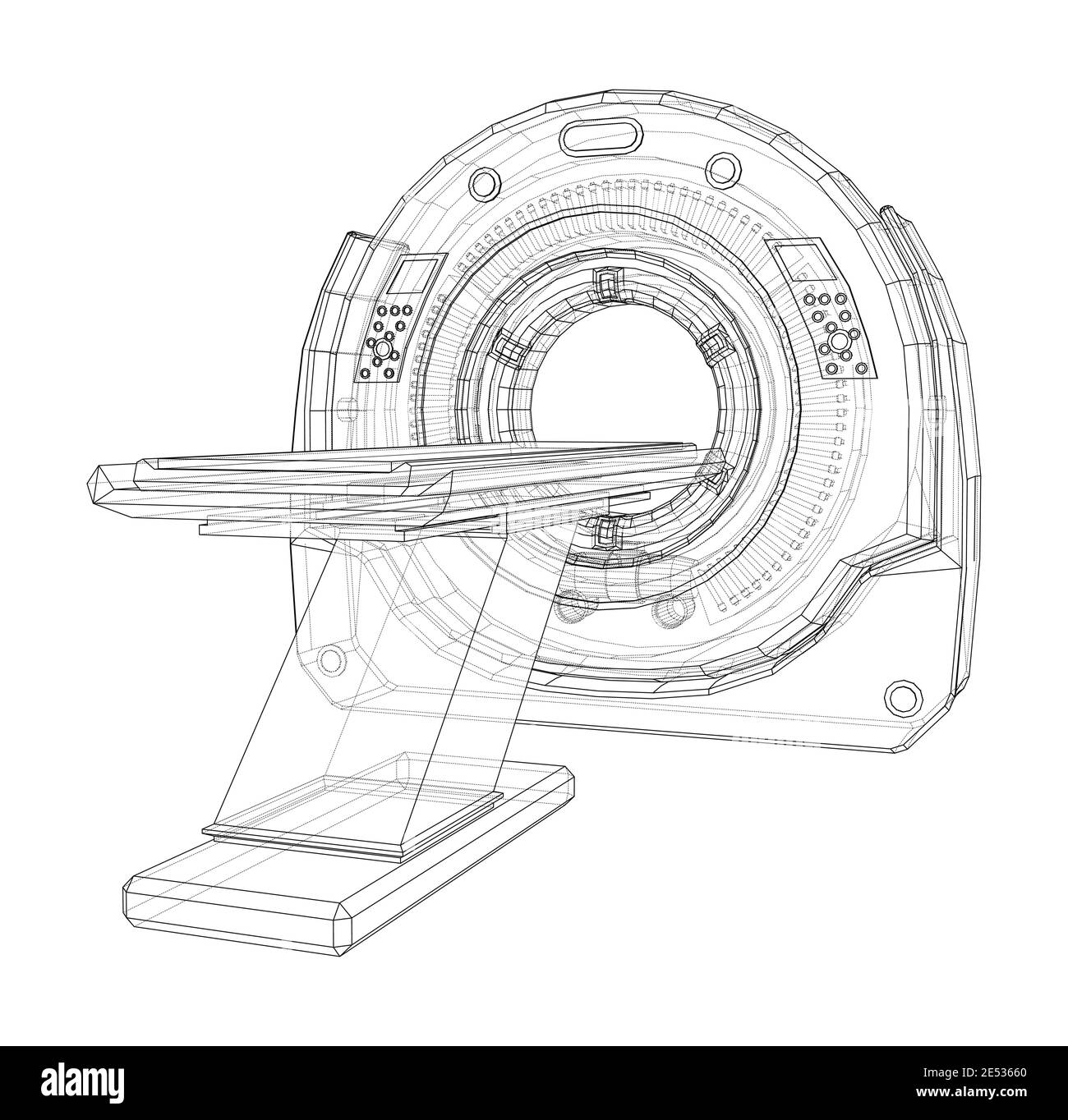 3d illustration of a MRI machine Stock Vector Image & Art - Alamy
