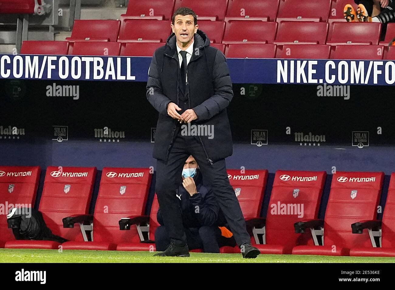 Valencia CF's coach Javi Gracia during La Liga match. Madrid, Spain ...
