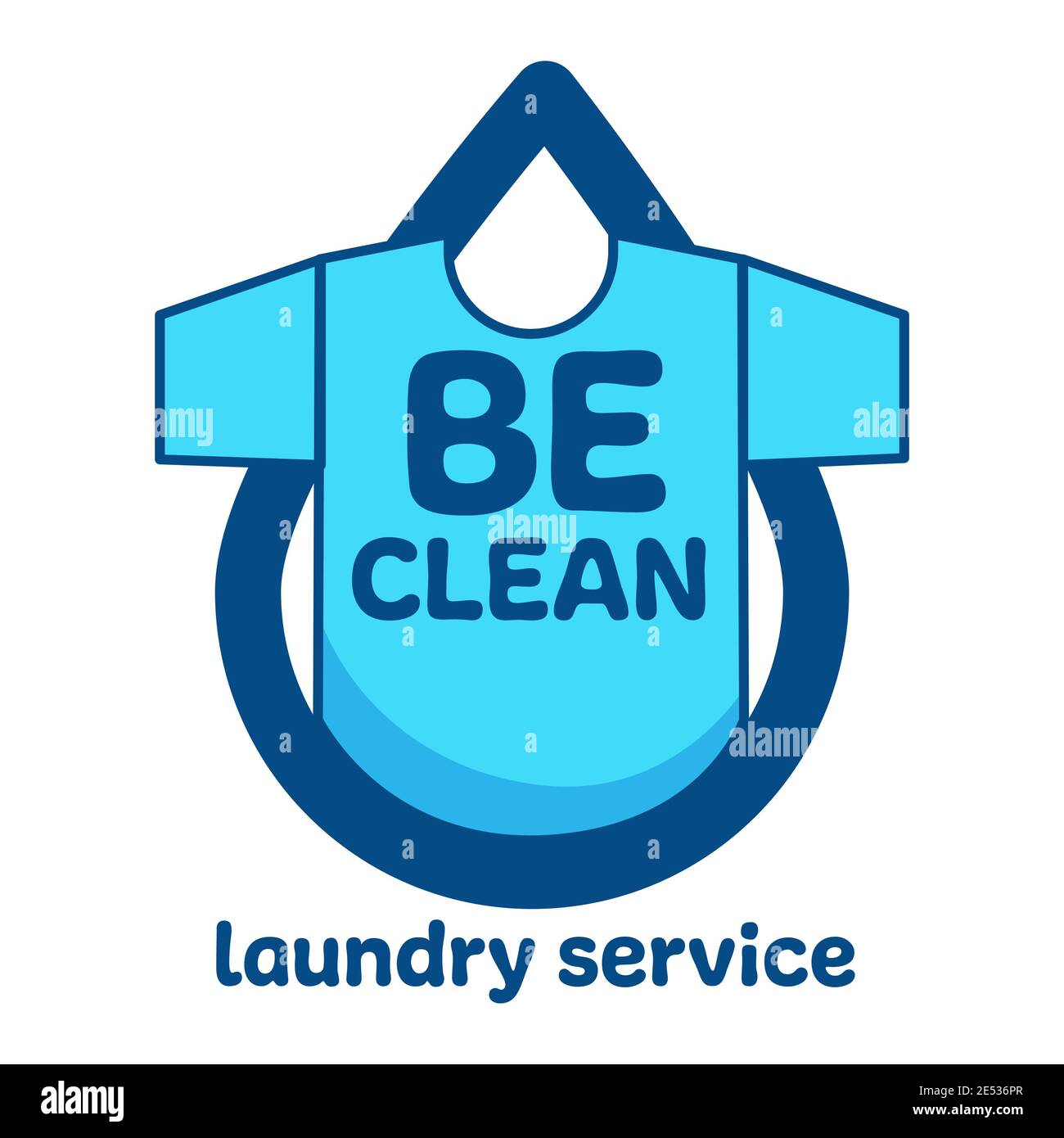 Laundry service, be clean label or emblem vector Stock Vector Image ...
