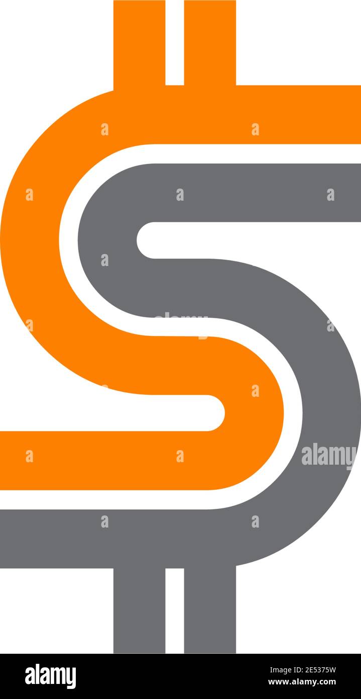 Dollar currency icon logo design inspiration vector template Stock ...