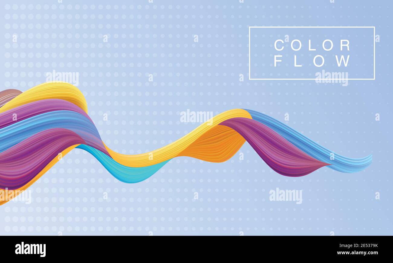 vivid color flow with rectangle frame background poster vector ...