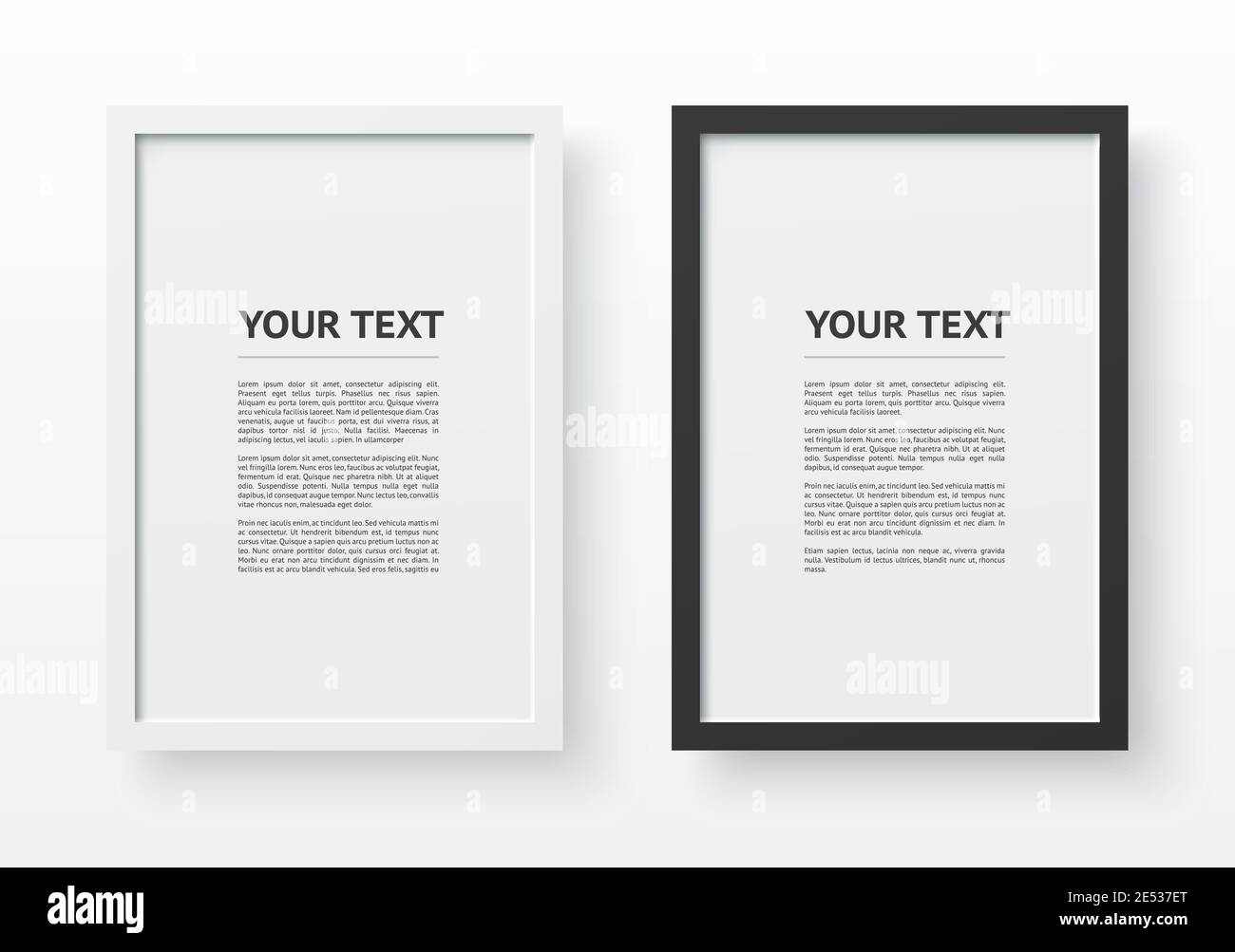 Portrait picture frame for A4 vector illustration isolated Stock Vector ...