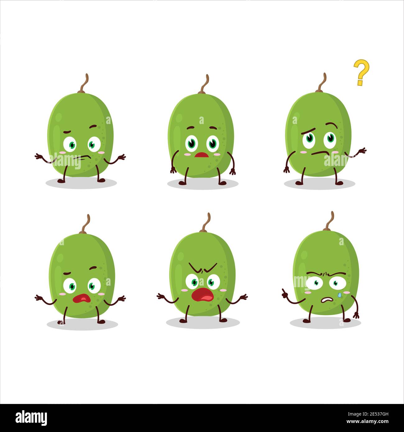 Cartoon character of ambarella with what expression. Vector ...