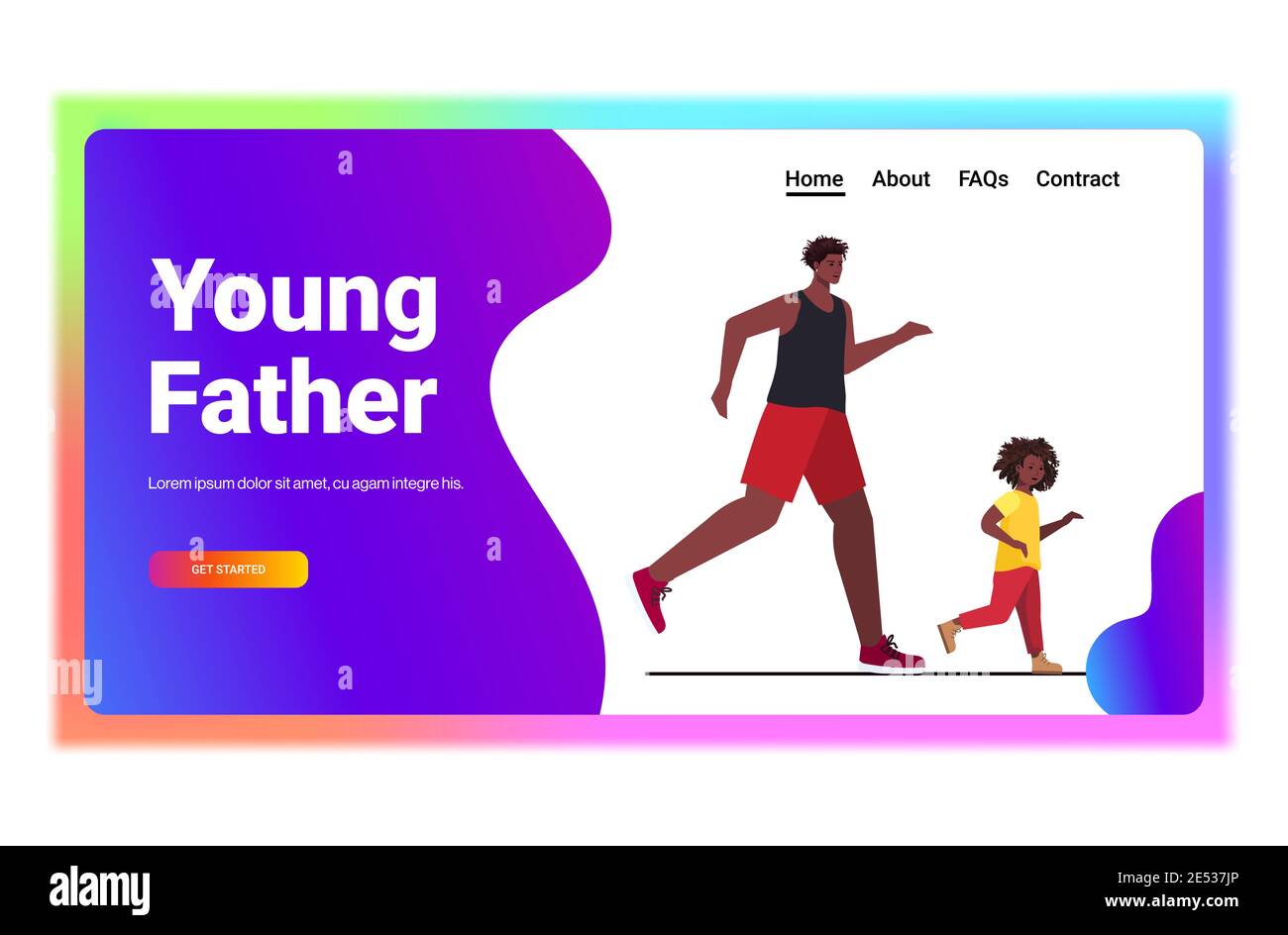 african american father running with little son parenting fatherhood ...