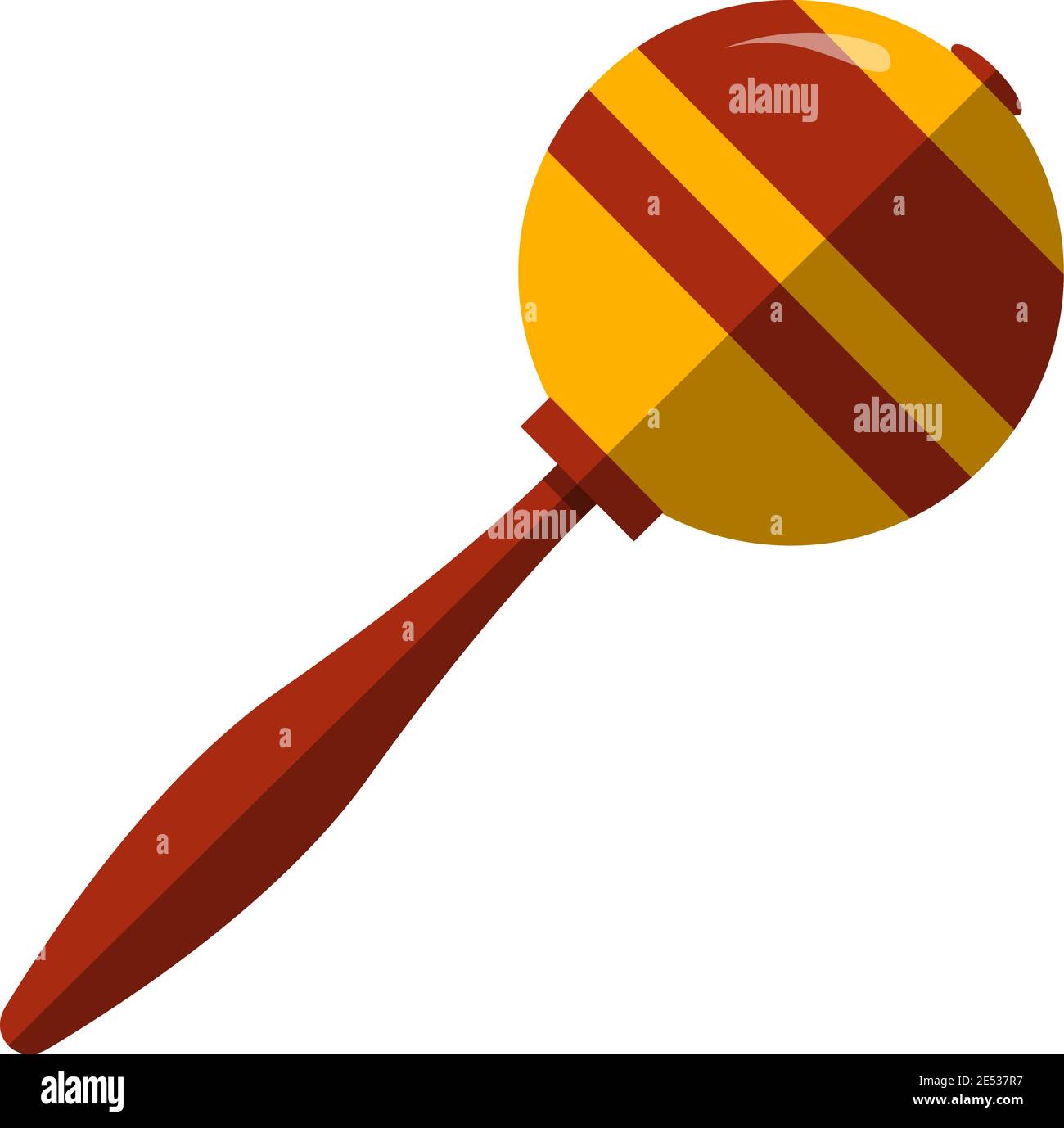 Maraca, music icon, flat vector isolated illustration. Percussion ...